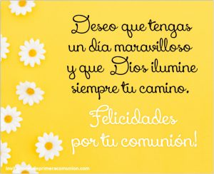 Las 20 mejores Frases para felicitar por la Primera Comunión