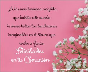 Las 20 mejores Frases para felicitar por la Primera Comunión
